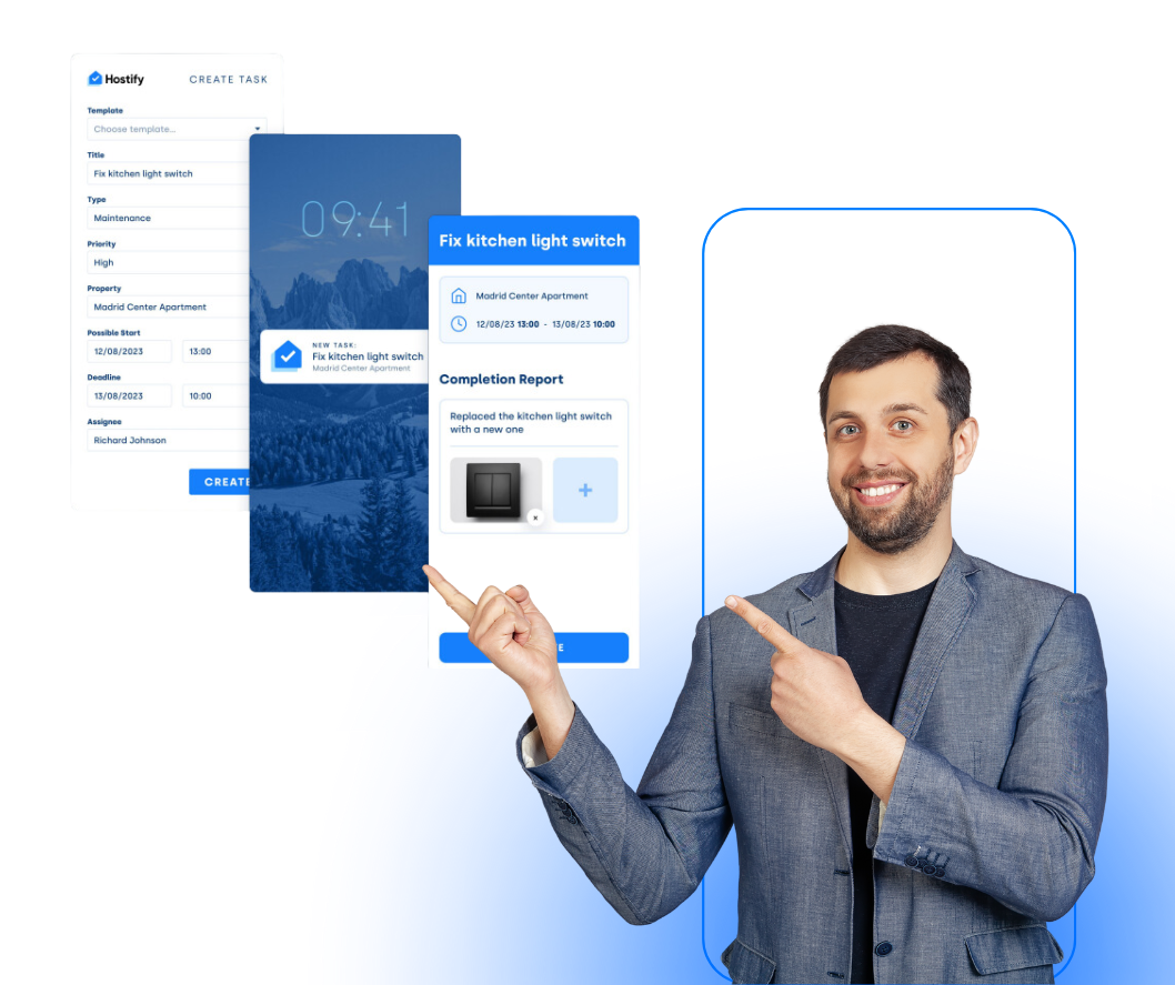 Task management app for Airbnb cleaning | Hostify
